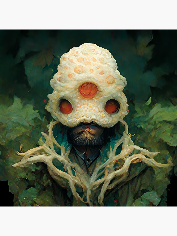 "The Fungal Man from Mushroom Planet" Sticker for Sale by ...