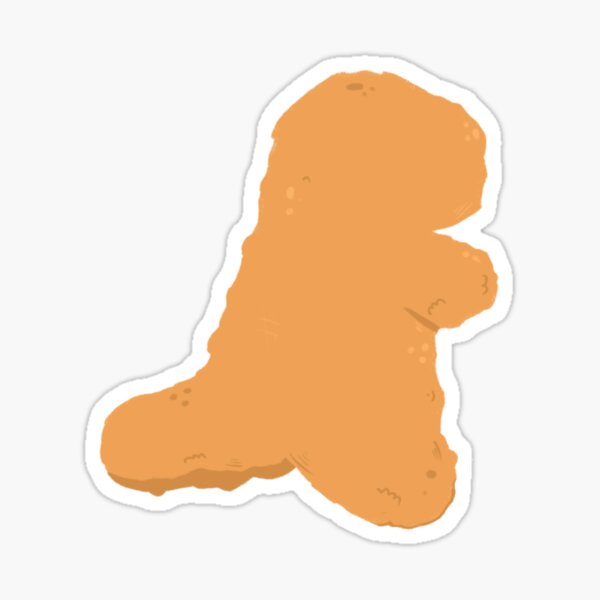 "Dino Nugget T-Rex" Sticker for Sale by adecentartist1 | Redbubble