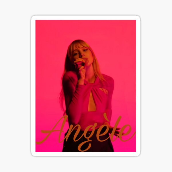 "Angèle " Sticker for Sale by pelshop | Redbubble