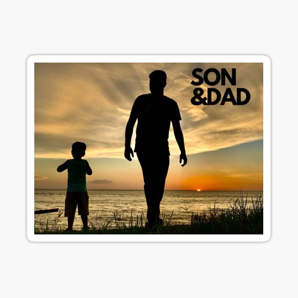 "Son and dad" Sticker for Sale by mzadnan | Redbubble
