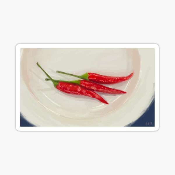 "Peppers" Sticker for Sale by ellabarlow | Redbubble