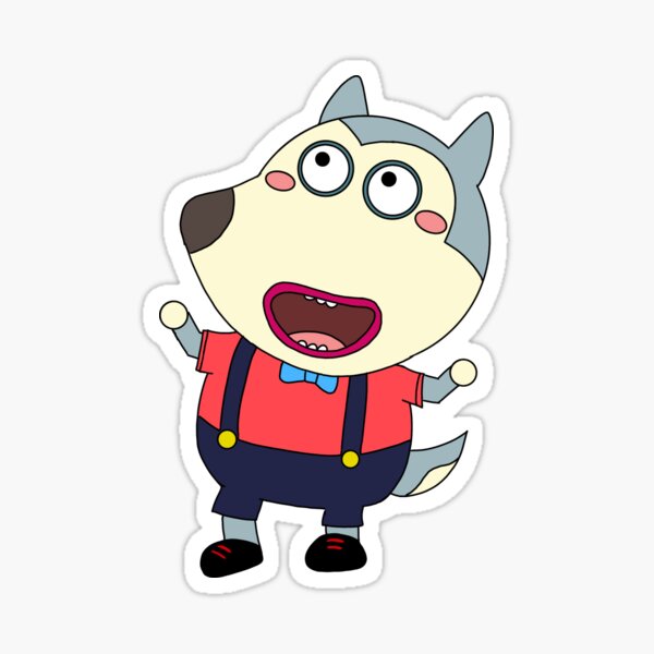 Pegatina «Personaje de dibujos animados de Wolfoo» de Color-Toonix ...