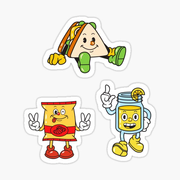 "Food Pack 2" Sticker for Sale by randmstickers | Redbubble