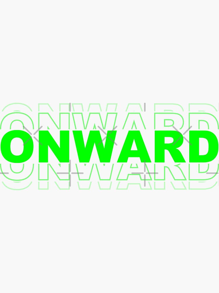 "Onward Fading Font" Sticker for Sale by GraffitiJoe | Redbubble