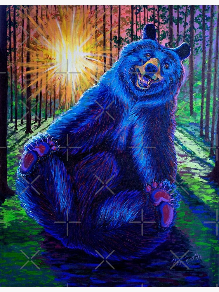 "Laughing Bear" Art Print for Sale by PinkEarthStudio | Redbubble