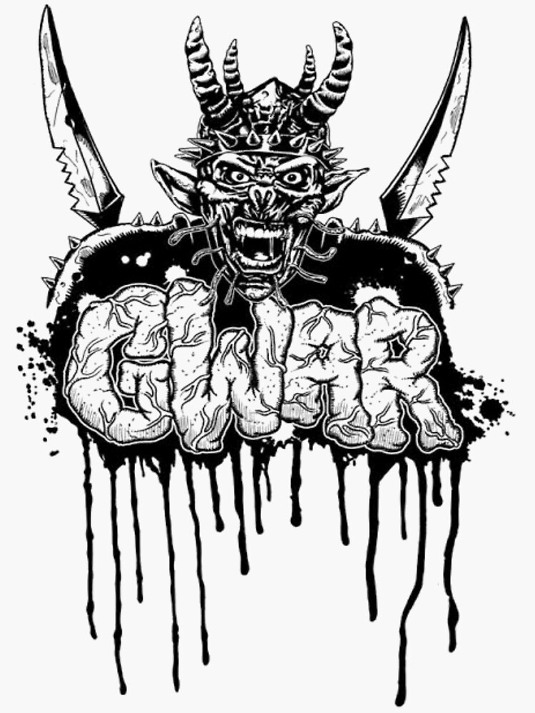 "gwar band" Sticker for Sale by dusunlame | Redbubble