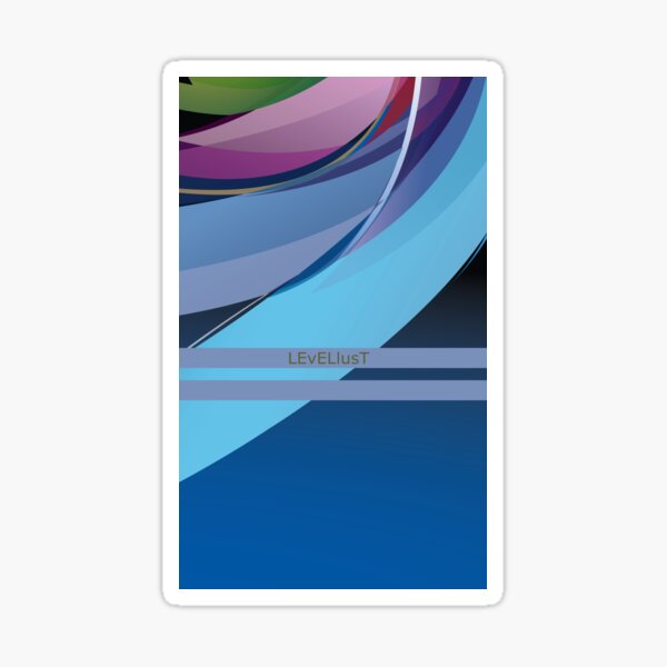 "Blue Abstract." Sticker for Sale by Levellust | Redbubble