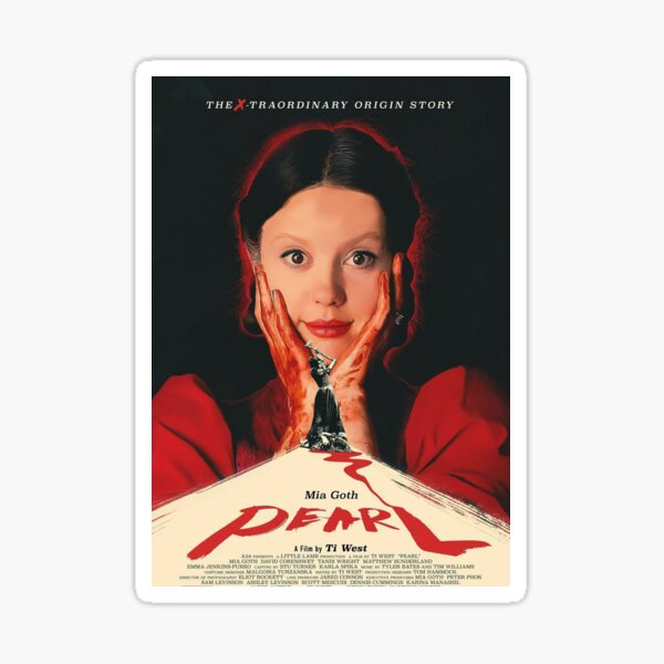 "Pearl Horror Film 2022" Sticker for Sale by krystaljes | Redbubble