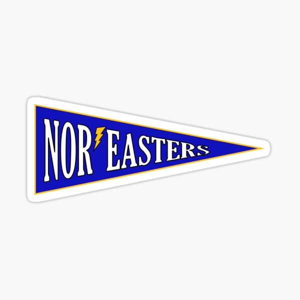 "UNE Nor'easters Pennant (Blue & Yellow)" Sticker for Sale by ...