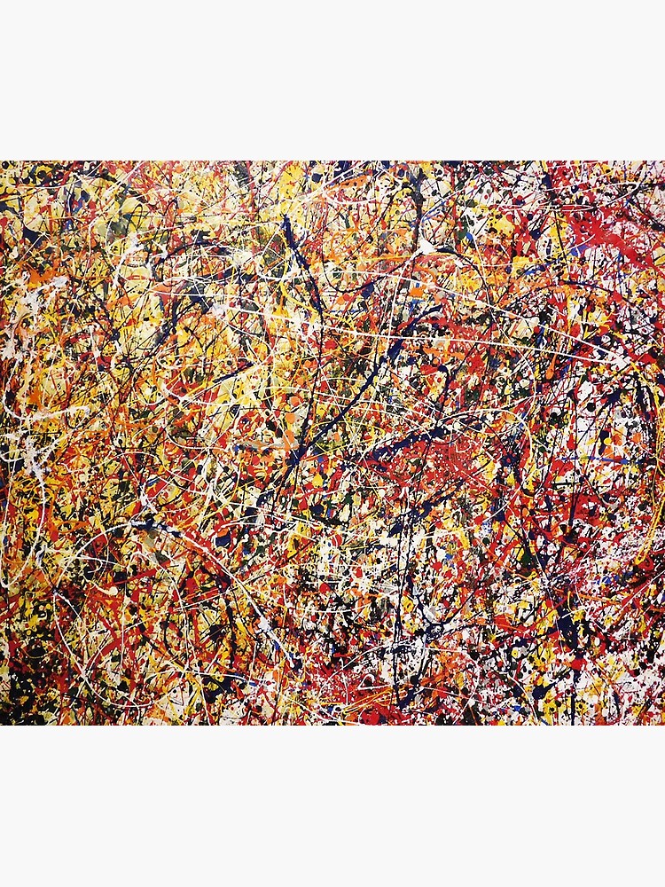 "Abstract Jackson Pollock Painting Original Art" Canvas Print for Sale ...