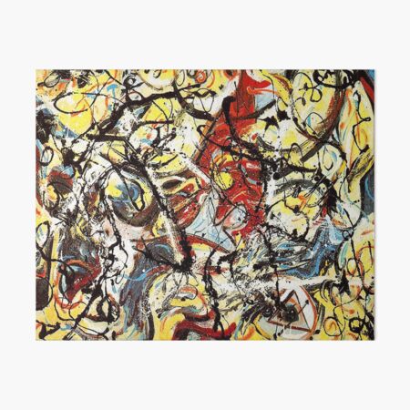 "Abstract Jackson Pollock Painting Original Art" Art Board Print for ...