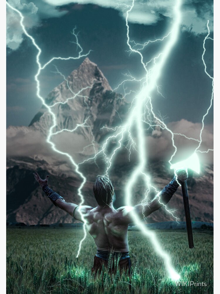 "Viking Lightning" Sticker for Sale by WIKIPrints | Redbubble