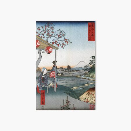 "Fujimi Teahouse at Zoshigaya overlooking Mount Fuji" Art Board Print ...