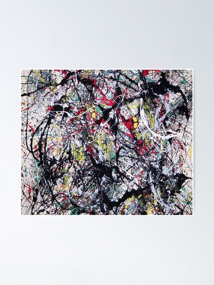 "Abstract Jackson Pollock Painting Original Art" Poster for Sale by ...