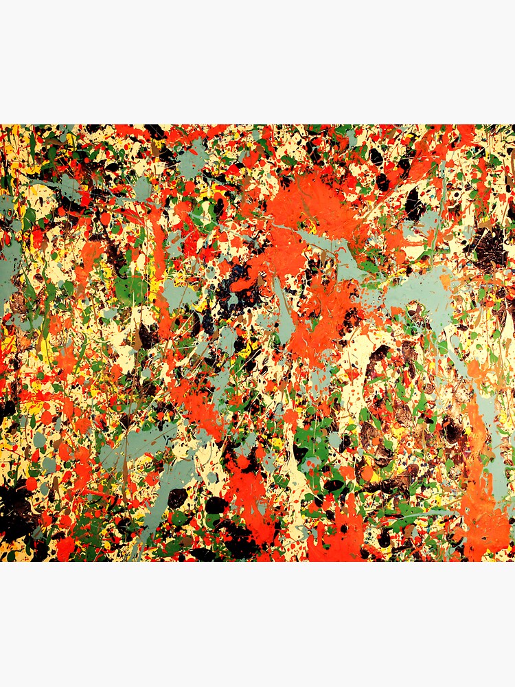 "Abstract Jackson Pollock Painting Original Art" Sticker for Sale by ...