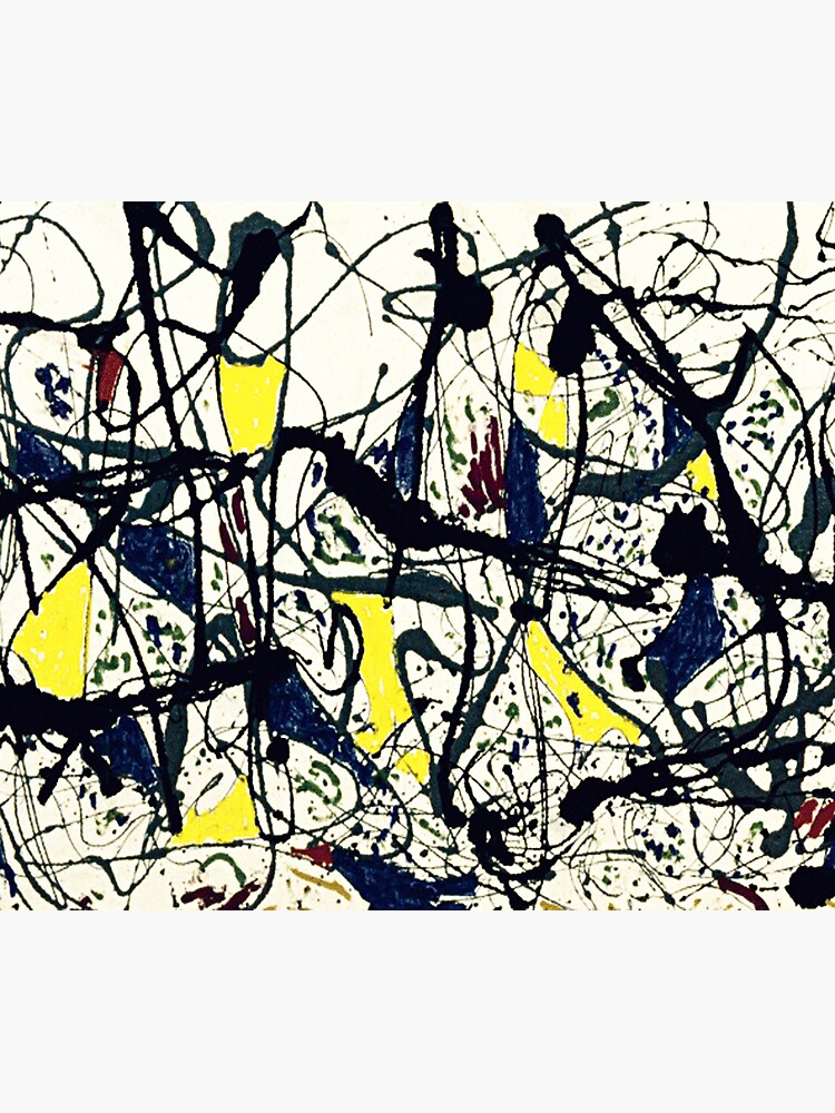 "Abstract Jackson Pollock Painting Original Art" Sticker for Sale by ...