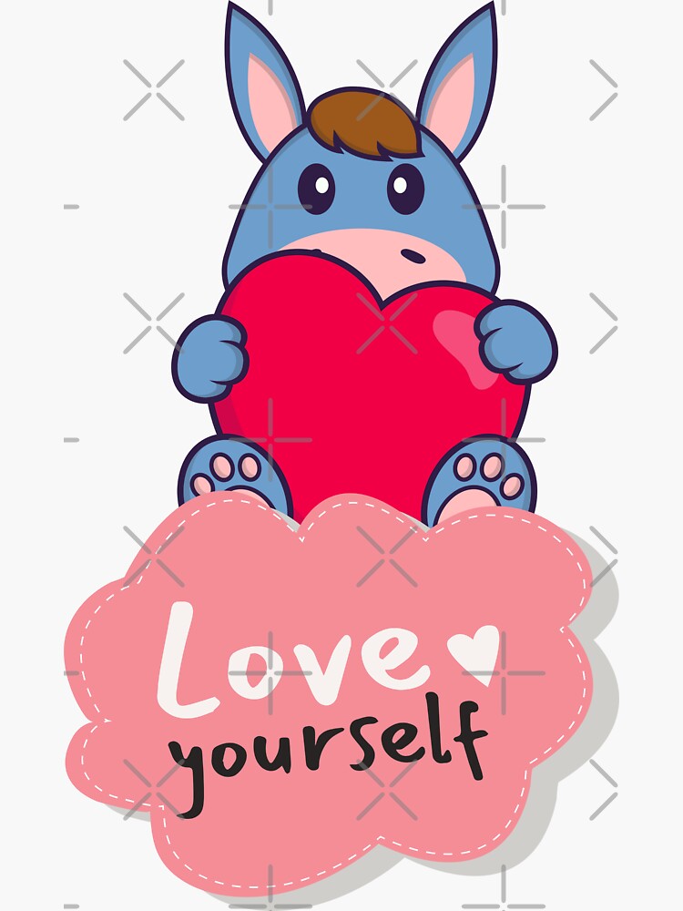 "Kawali Cute Animals Be Happy Cartoon" Sticker for Sale by PerfectBlend ...