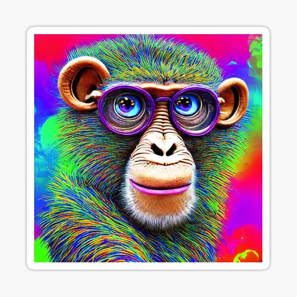 "Future monkey" Sticker for Sale by Grewtrel | Redbubble
