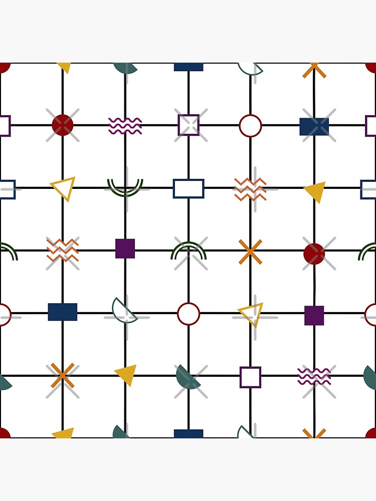 Póster «Formas geométricas en patrón de cuadros negros.» de deezz-art ...