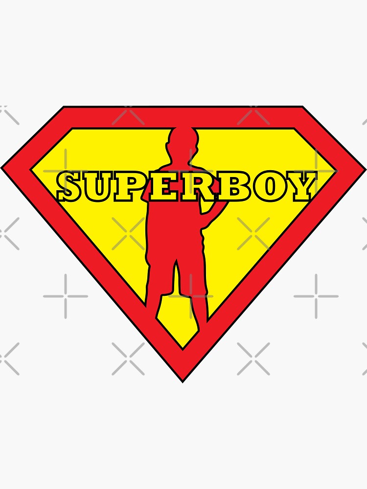 "Superboy" Sticker for Sale by IrinDesign | Redbubble