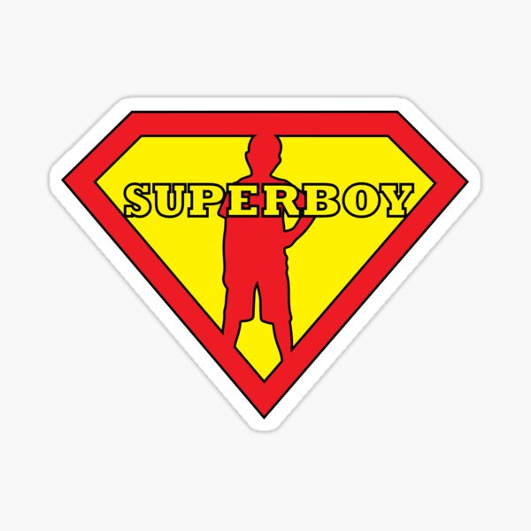 "Superboy" Sticker for Sale by IrinDesign | Redbubble