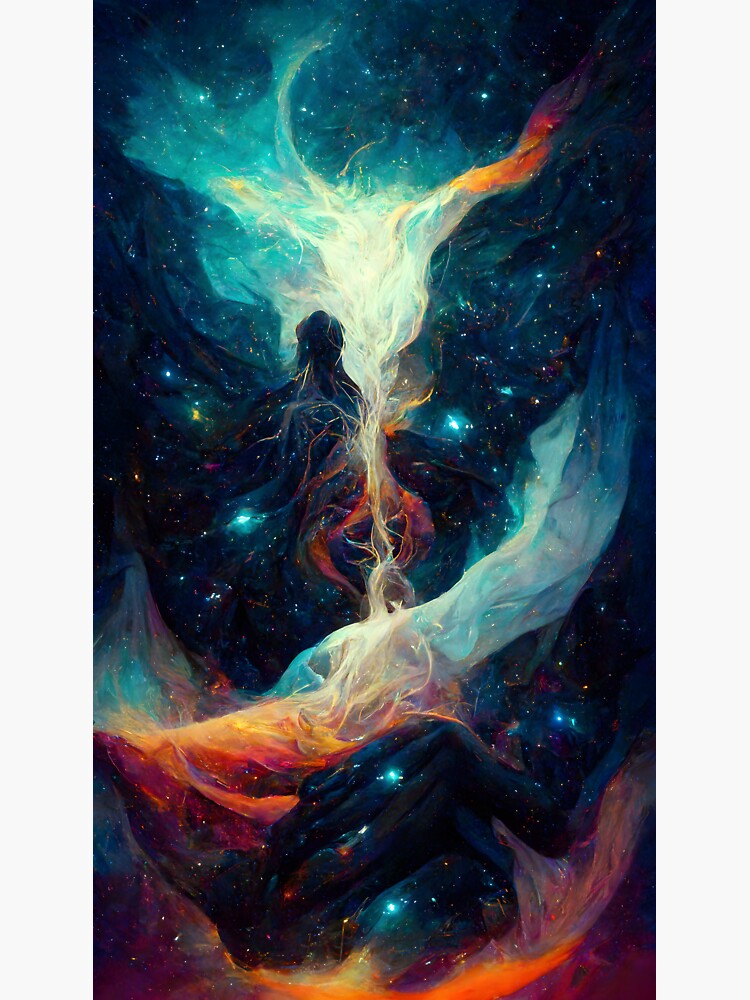 "A Cosmic Entity" Sticker for Sale by SUPERNEVER | Redbubble