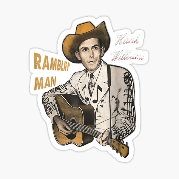 "Hank Williams" Sticker for Sale by greising2 | Redbubble