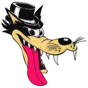 "Psycho Wolf- Water Color" Sticker for Sale by CandySalt | Redbubble