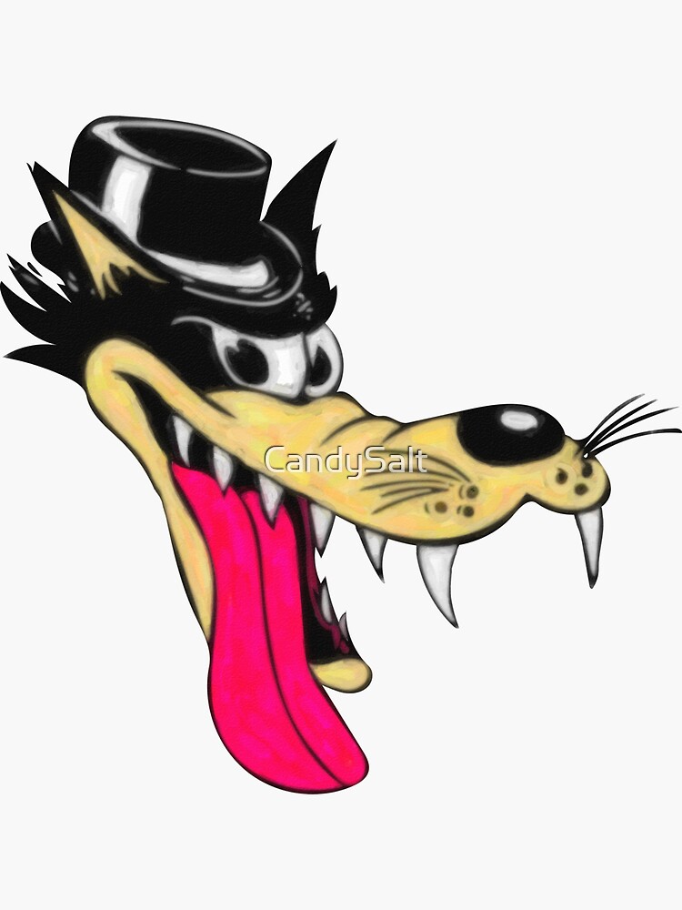 "Psycho Wolf- Water Color" Sticker for Sale by CandySalt | Redbubble