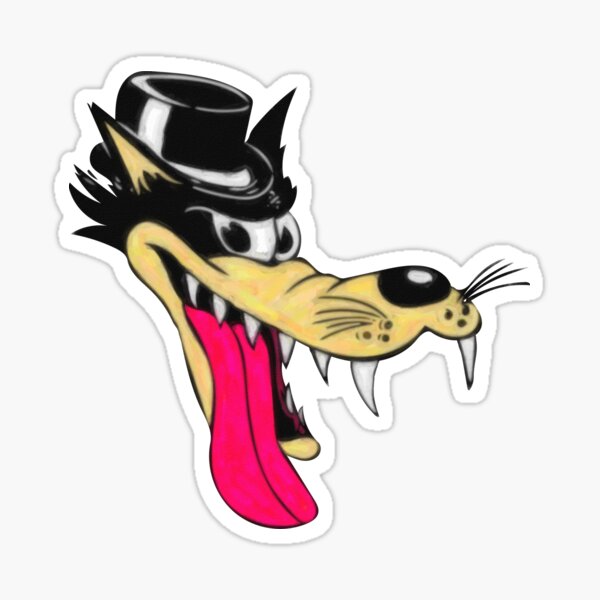 "Psycho Wolf- Water Color" Sticker for Sale by CandySalt | Redbubble