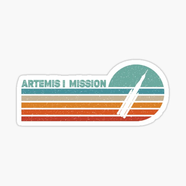 "Artemis I 2022 Moon Launch Space Exploration" Sticker for Sale by ...
