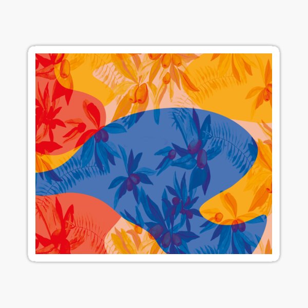 "abstract olive tree scandi colours" Sticker for Sale by LLCRG | Redbubble