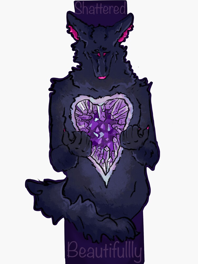 "Shattered beautifully Crystal sticker " Sticker for Sale by ...