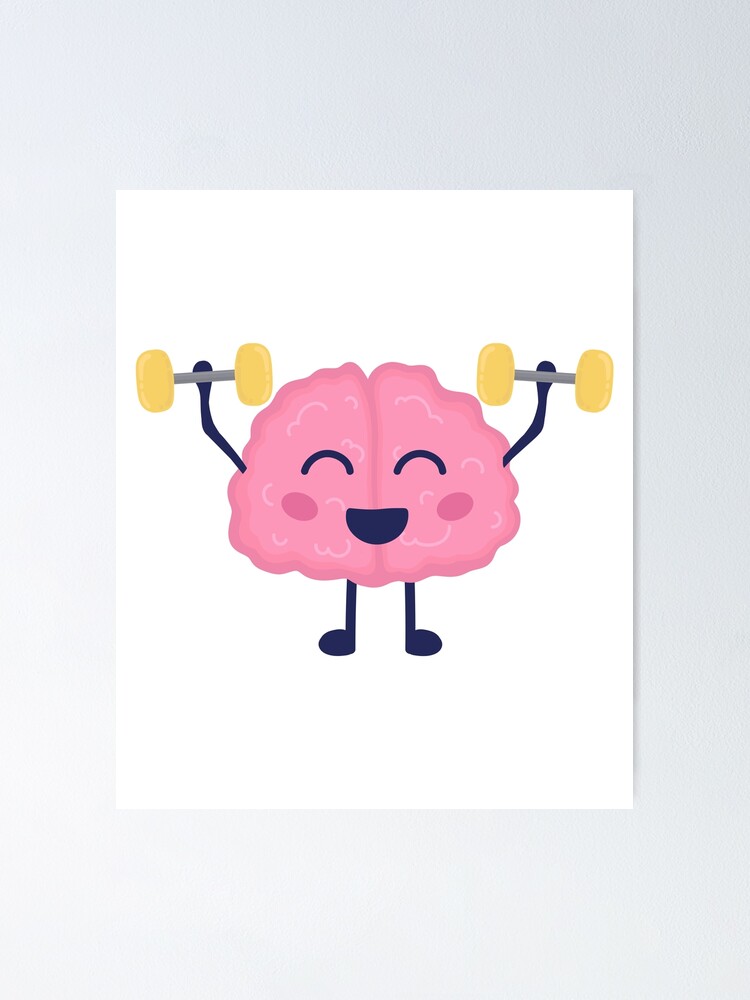 "Cute Brain Workout Pack " Poster for Sale by momiTshop | Redbubble