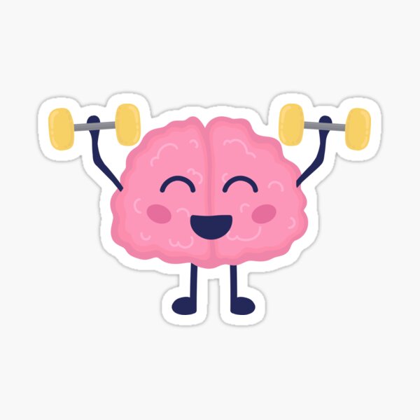 "Cute Brain Workout Pack " Sticker for Sale by momiTshop | Redbubble