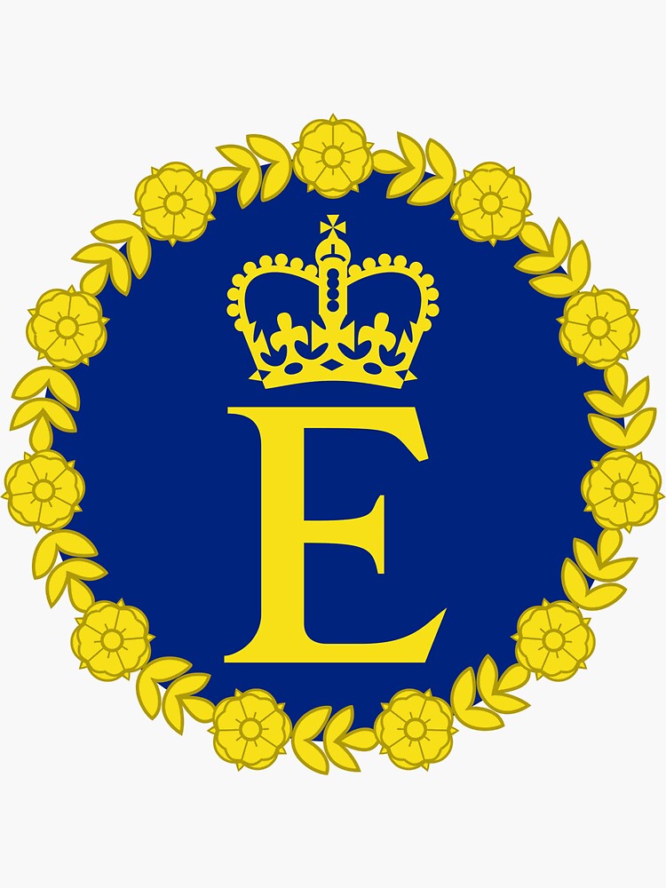 "Queen Elizabeth II Crest" Sticker for Sale by LilacFrost | Redbubble