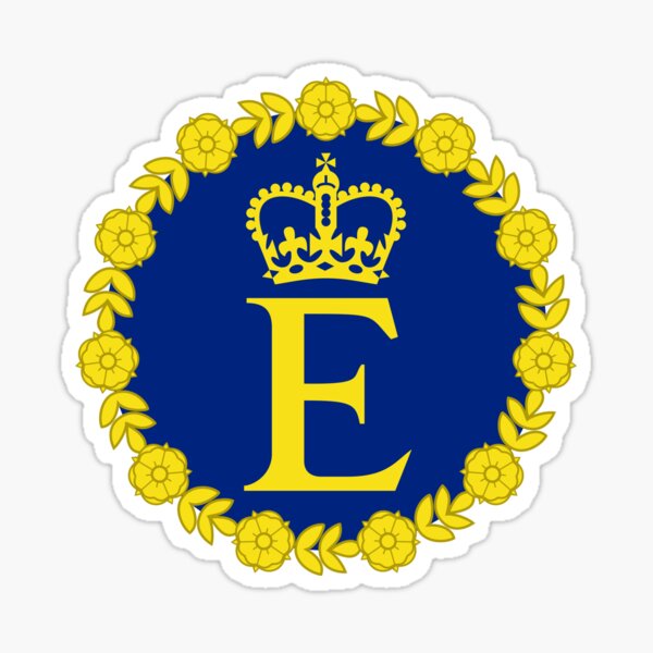 "Queen Elizabeth II Crest" Sticker for Sale by LilacFrost | Redbubble