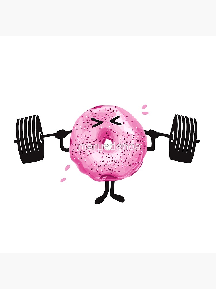 "Donut Fitness " Poster for Sale by maryedenoa | Redbubble