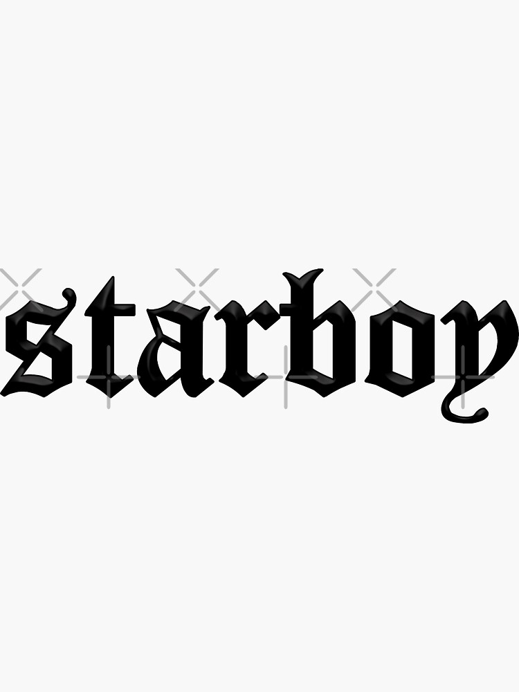 "starboy" Sticker for Sale by ricoothecreator | Redbubble