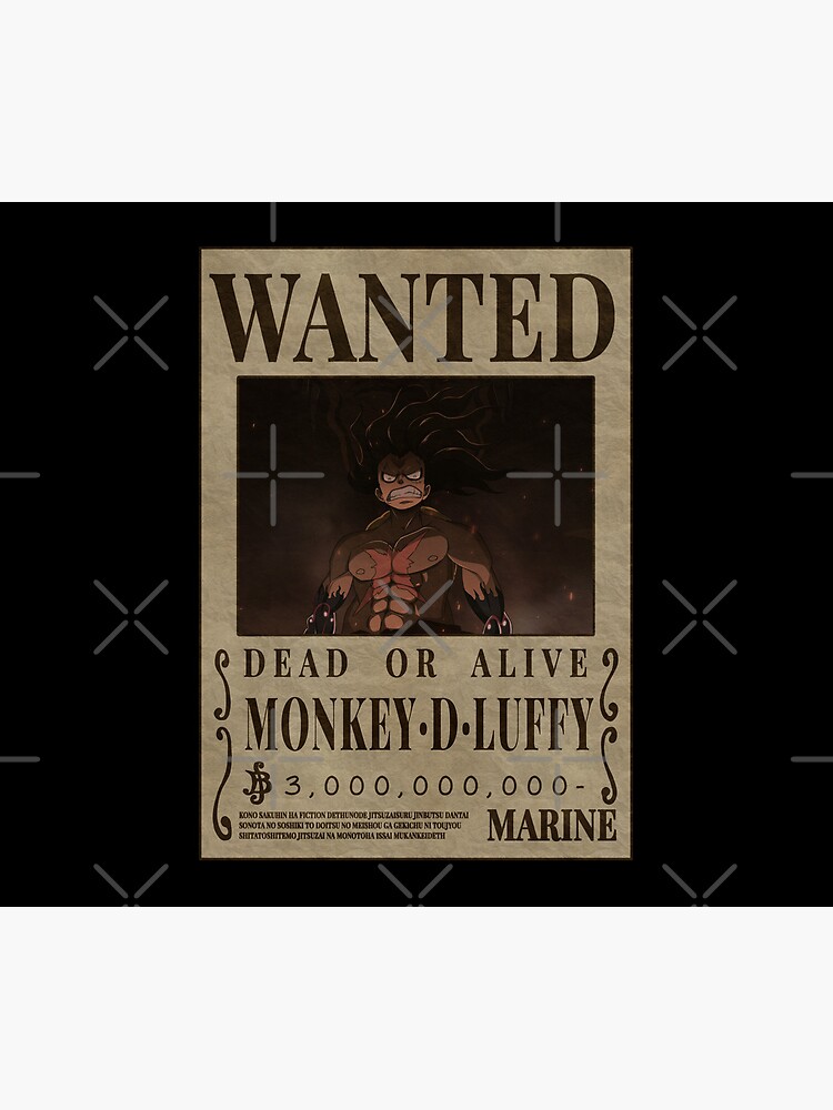 "Monkey D Luffy Wanted One Piece Nika Nika Joy Boy Luffy Gear 5th ...