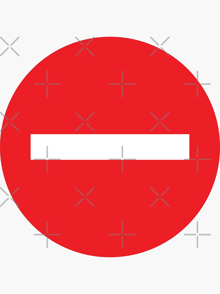 "Do Not Enter Sign " Sticker for Sale by TheMikis | Redbubble