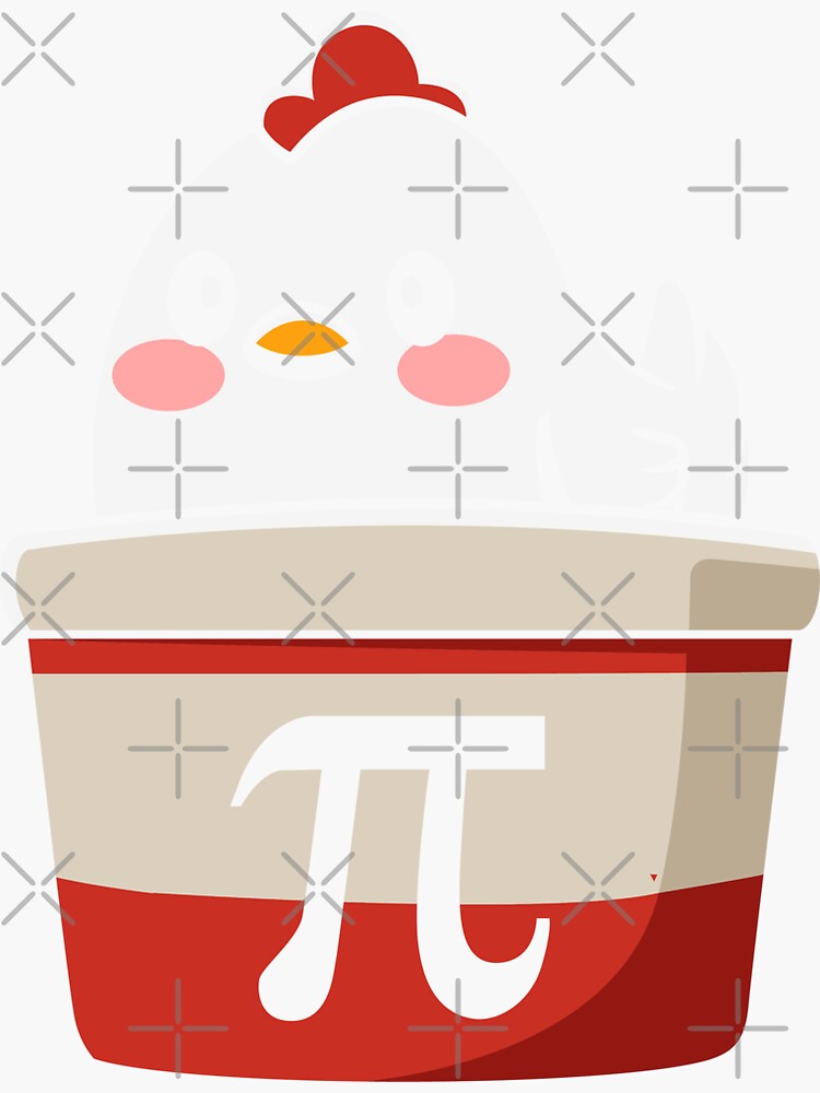 "Cute, funny chicken and pi symbol, funny teacher meme, funny humorous ...