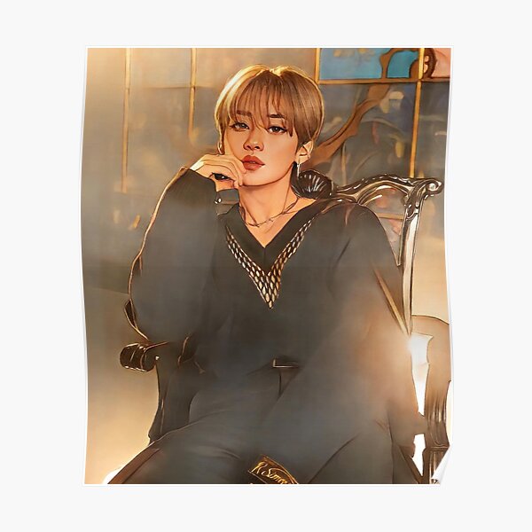 "Lee know fanart STRAY KIDS skz" Poster for Sale by Monahh98 | Redbubble