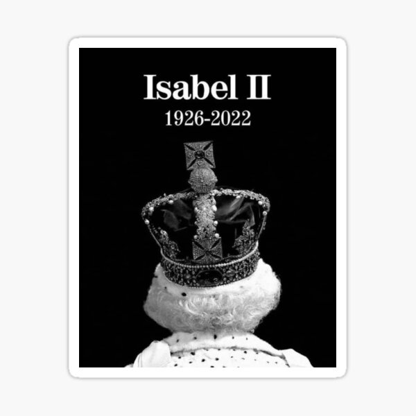 "Isabel II The Queen" Sticker for Sale by vintageLam | Redbubble