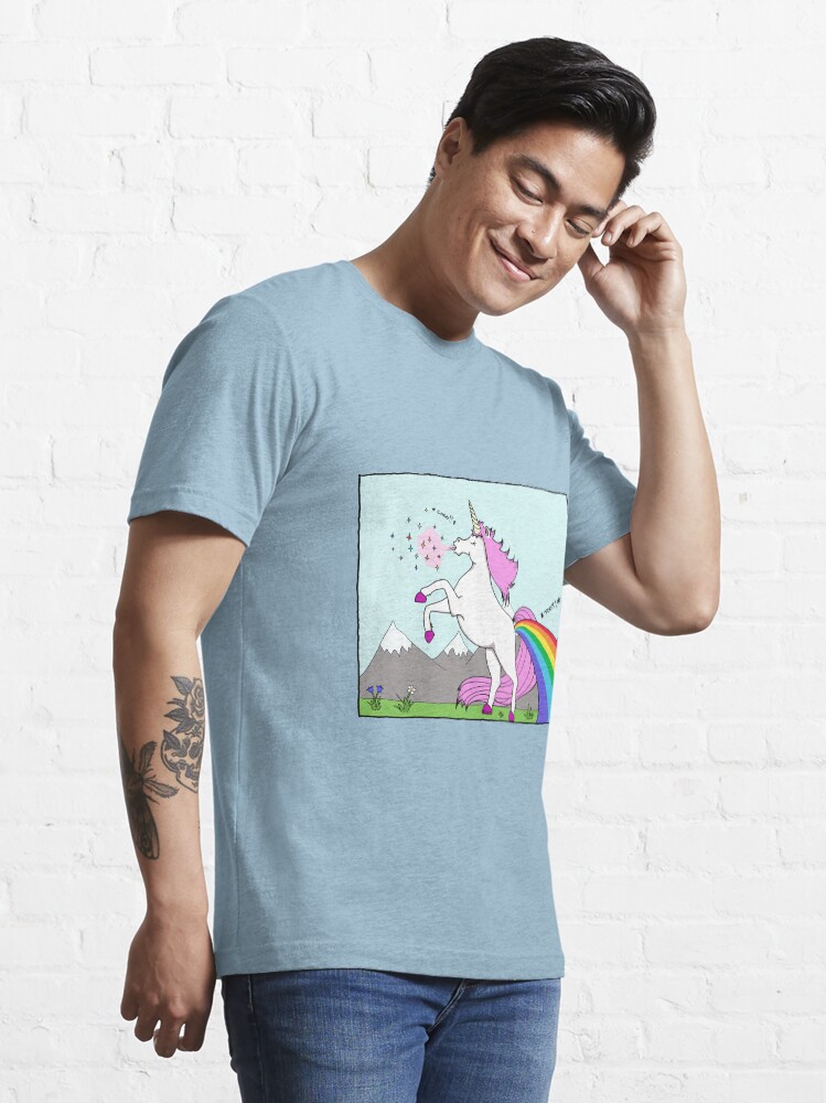 "Unicorns sneeze glitter and fart rainbows!" T-shirt for Sale by Immy ...