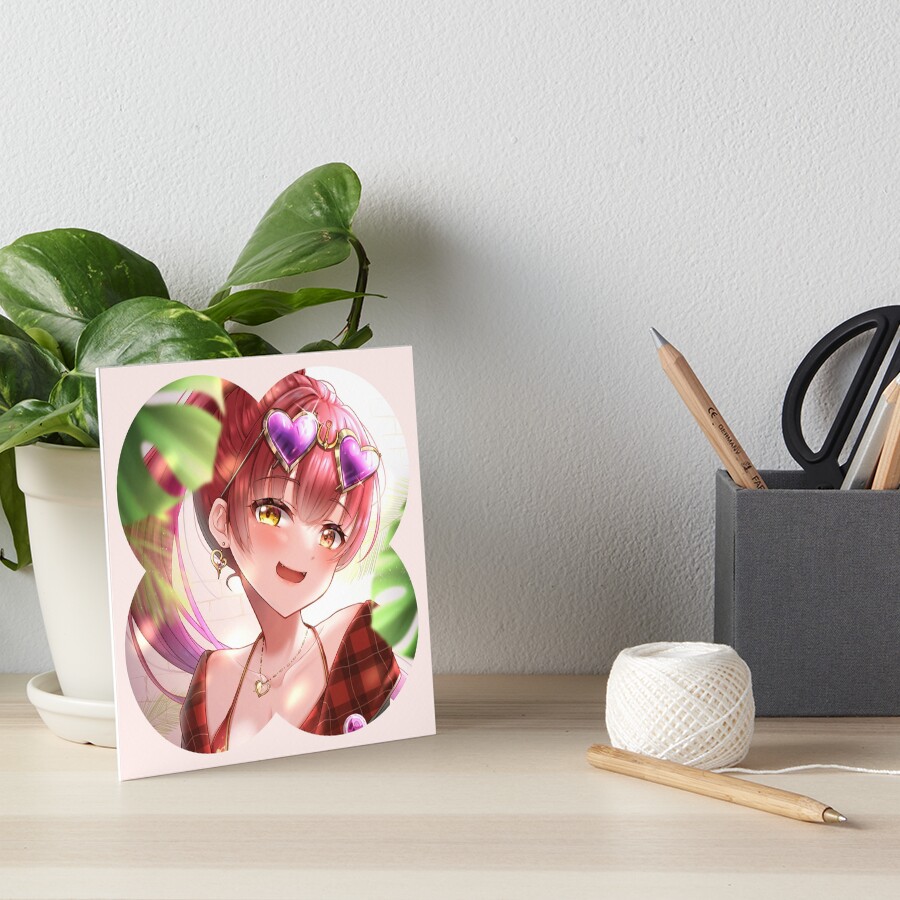 "Houshou Marine Vtuber Hololive Virtual Youtuber Clover Shape" Art ...