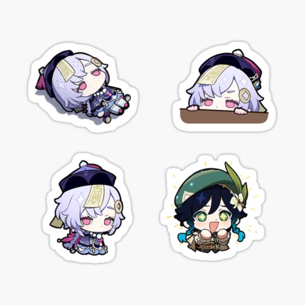 "Genshin Impact Emojis Set 2.3" Sticker for Sale by oyasuminana | Redbubble
