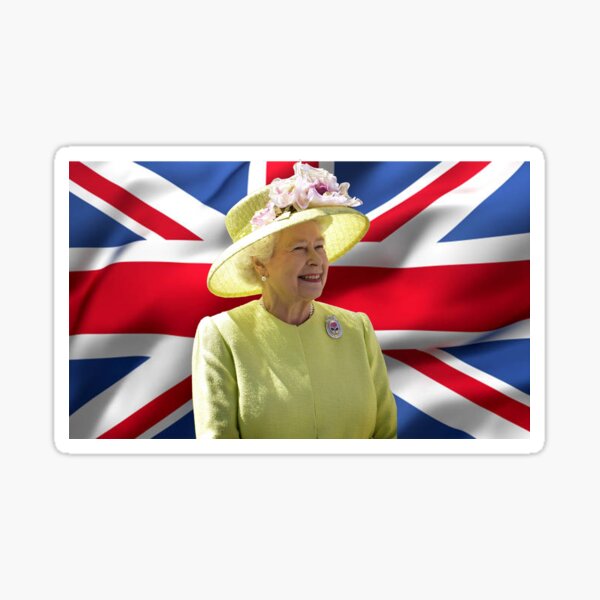 Queen Elizabeth Ii Sticker Sticker For Sale By Leegends44 Redbubble
