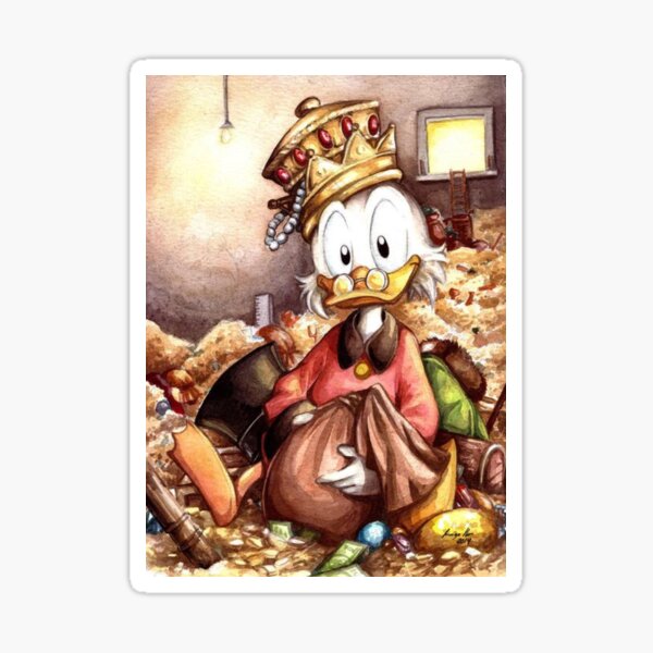 "Scrooge McDuck" Sticker for Sale by GEK-NERD | Redbubble