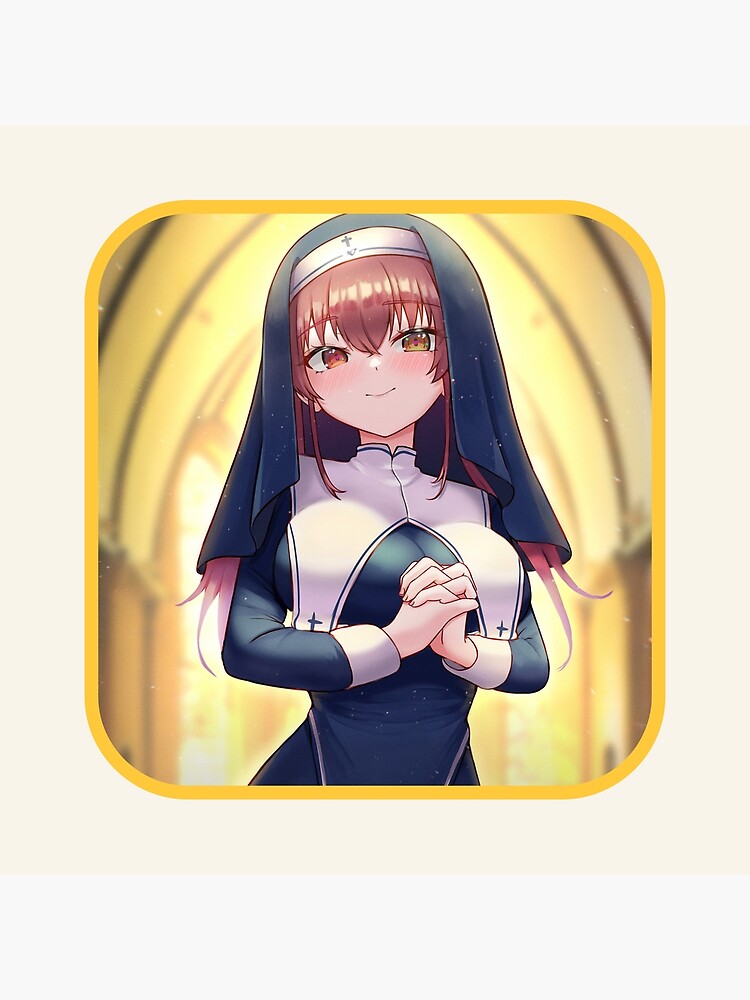"Houshou Marine Vtuber Hololive Virtual Youtuber Nun Dress" Art Print ...
